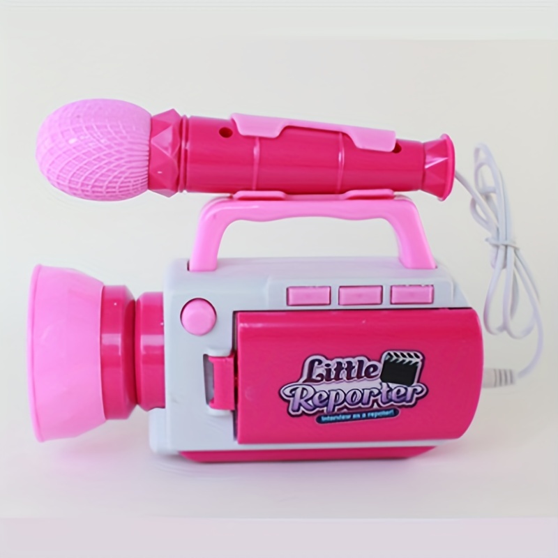 Small Reporter Camera Role Play Video Camera Microphone Play - Temu ...