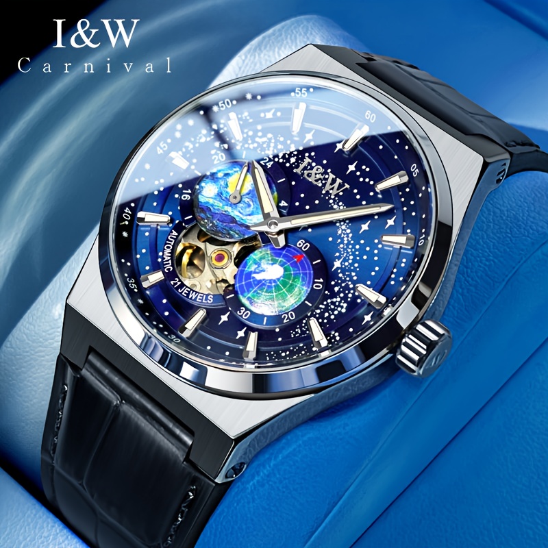 Carnival Lw 50m Waterproof Mechanical Watch For Men Sapphire Hd ...