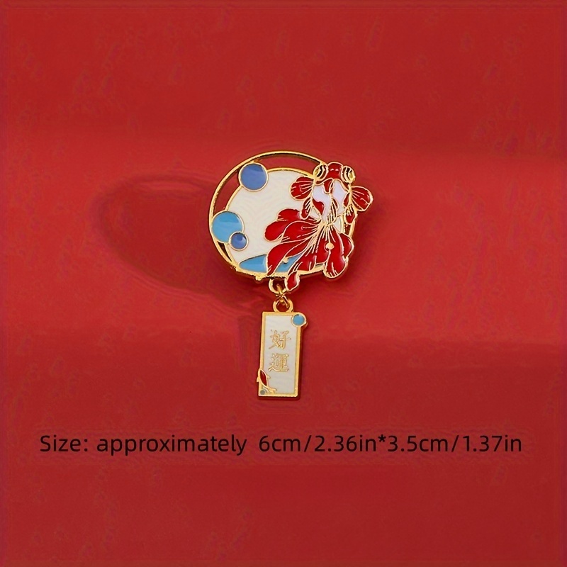 Chinese Style Luck Badge Brooch Personality 2024 Happy New - Temu ...