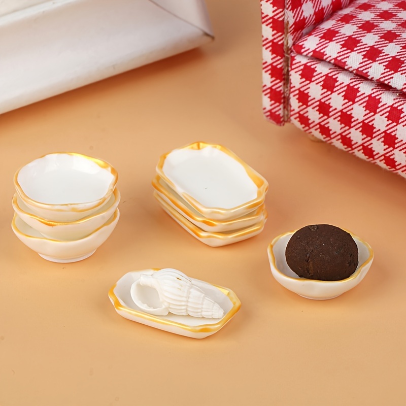 Dollhouse Simulative Mini Dish Kitchen Tableware Miniature - Temu Canada