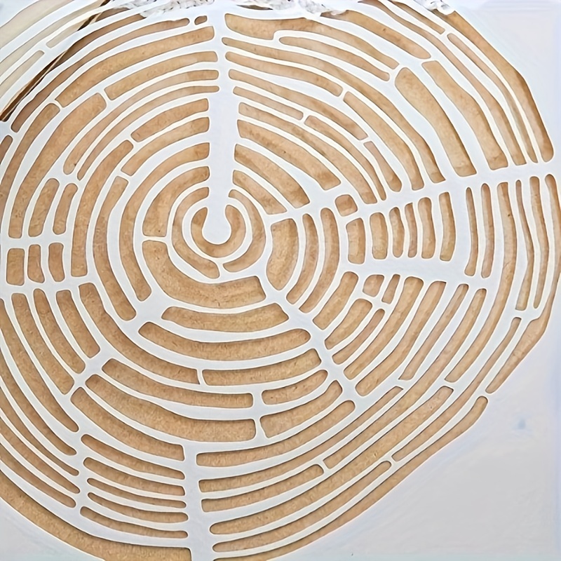 Exquisite Tree Ring Stencil Reusable Plastic Template Decor - Temu ...