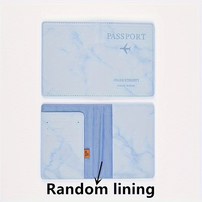 Travel Simple Style Passport Card Case Bifold - Temu Canada