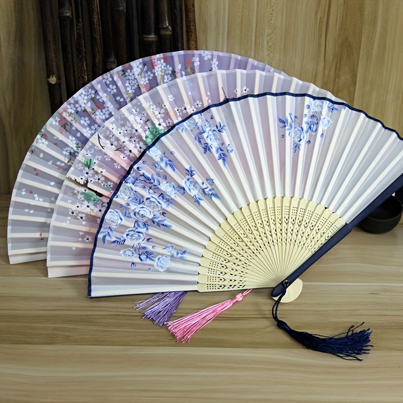Chinese Style Ancient Style Small Cloth Fan Summer Wind - Temu Ireland