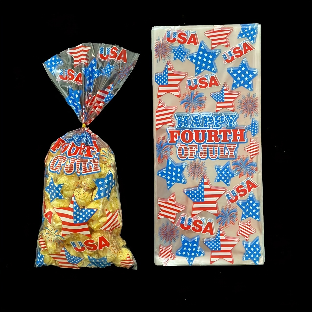 Independence Day Candy Bags Gift Bags Cellophane Plastic - Temu Norway