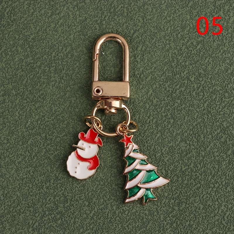 Cute Christmas Keychain Cartoon Christmas Tree Snowman - Temu Canada