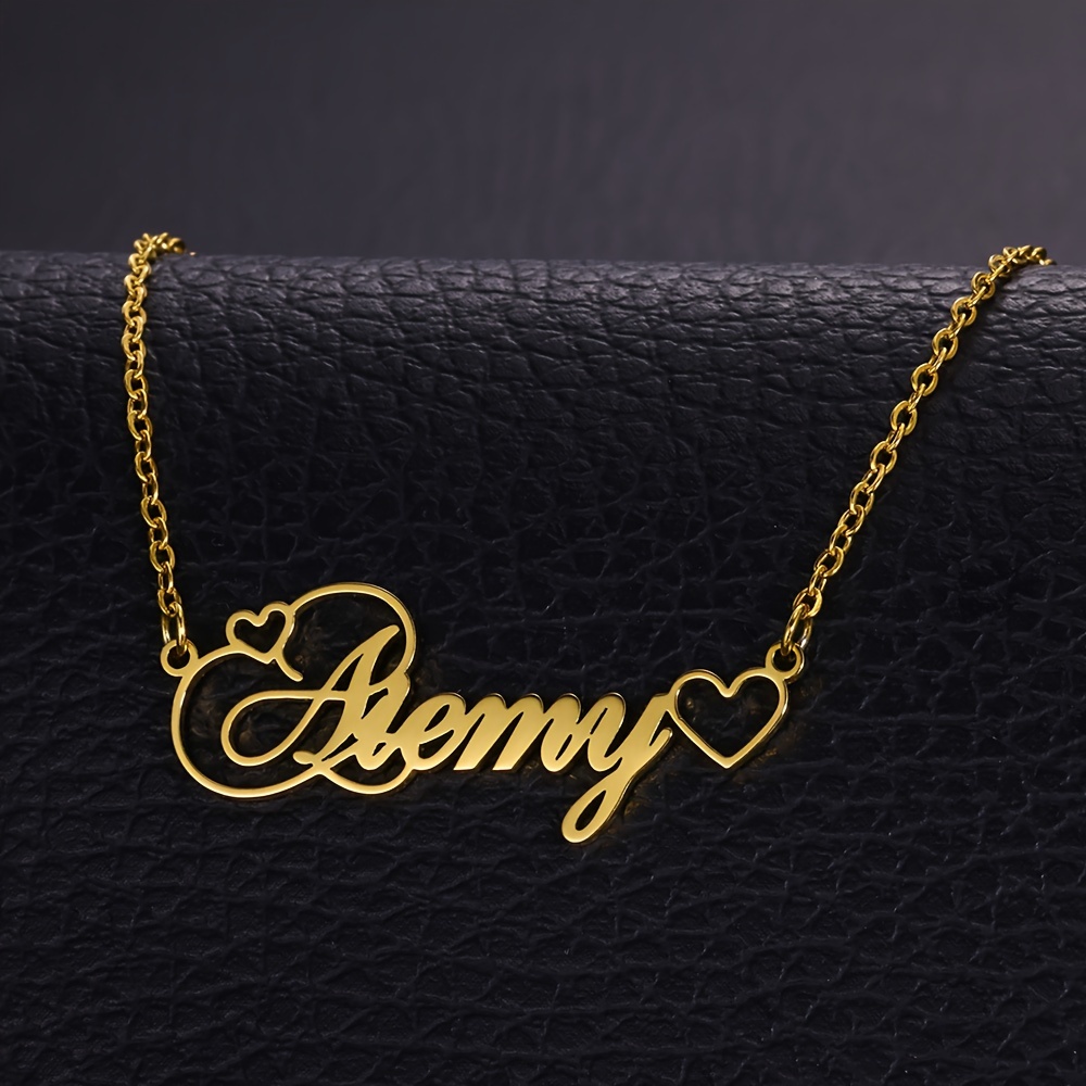 Personalized Creative Diy Customized Heart Letter Name - Temu United ...