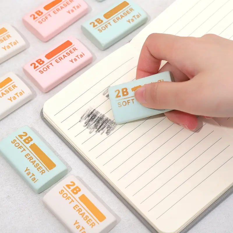1個 ソフト消しゴム2b試験宿題スケッチオフィス使用 新学期 学用品 かわいい文房具 学校用の色 文房具 新学期クリアラ Temu Japan