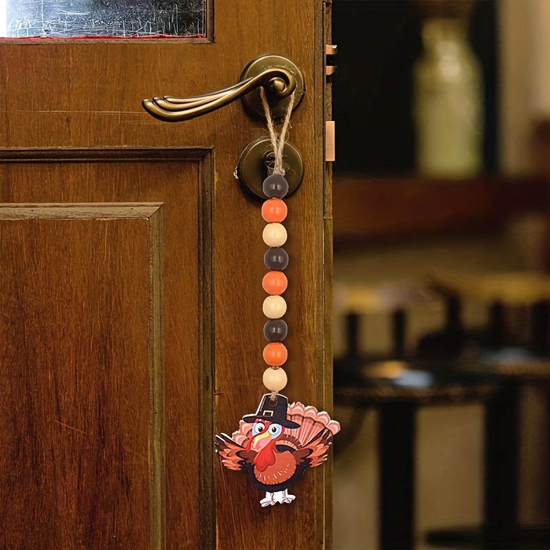 Wooden Thanksgiving. Halloween Wrapped Tassel Beaded Garland - Temu Norway