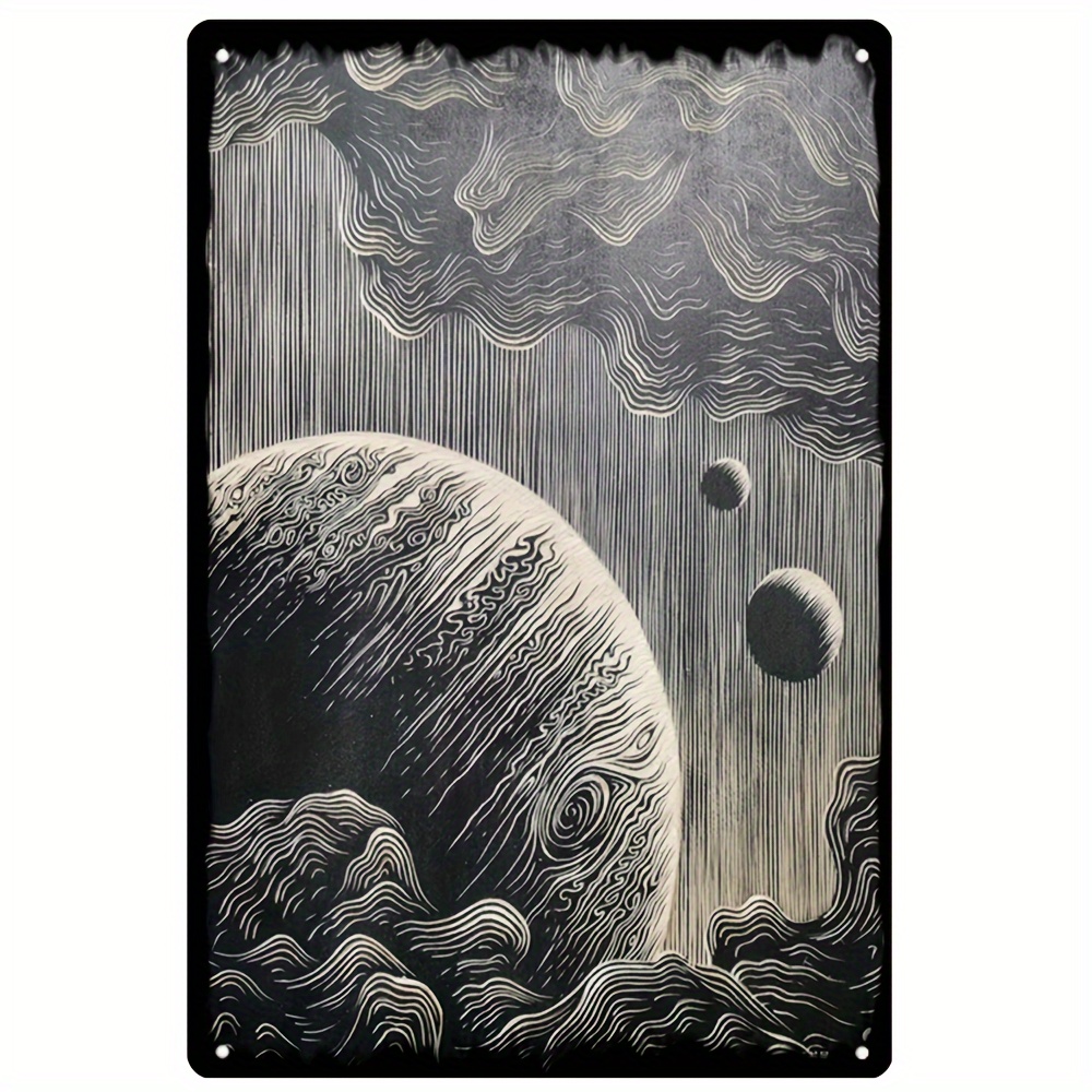 " Wandering Planet " Metal Tin Sign Vintage Plaque Decor - Temu New Zealand