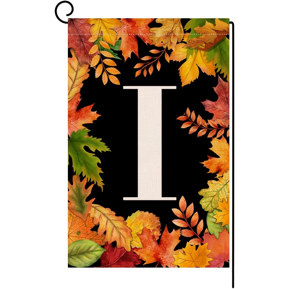 Letter Garden Flag Fall Maple Leaves Vertical Double Sided - Temu Norway