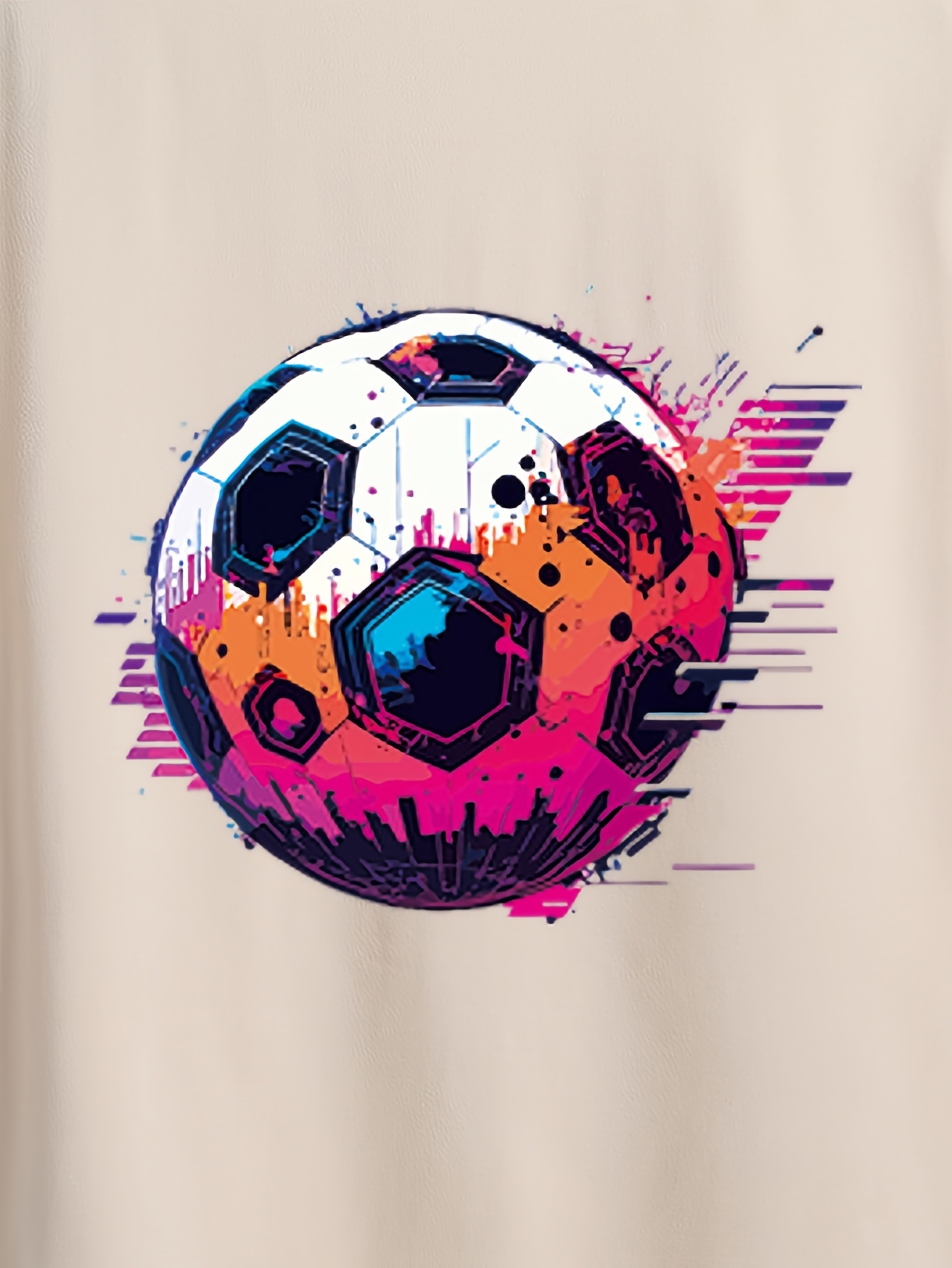 Soccer Pattern Print Short Sleeve Round Neck T shirt Jogger - Temu Canada