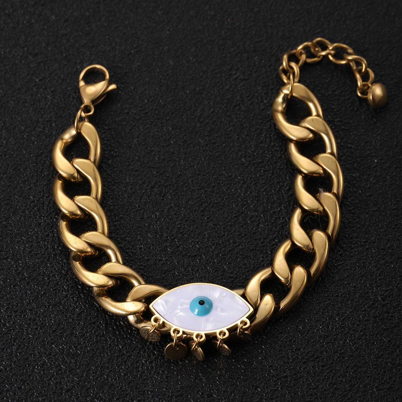 Men's Women's Fashion Trendy Golden White Shell Eyes Nk - Temu United ...