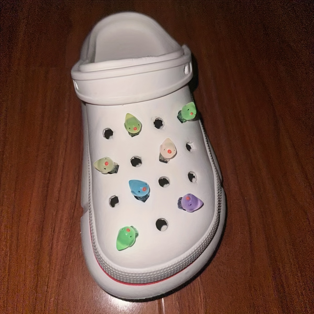 kawaii glow in dark chicken cartoon shoe charms clogs sandal - Temu ...
