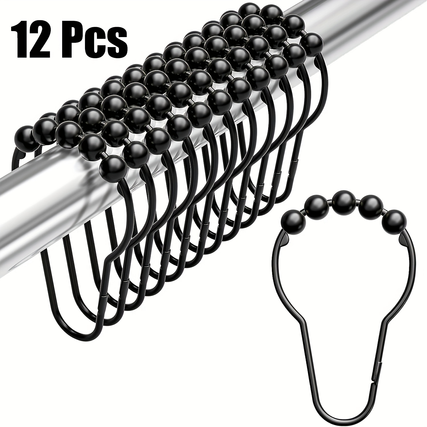 Bathroom Decorative Shower Curtain Hook Five bead Gourd Hook - Temu Ireland