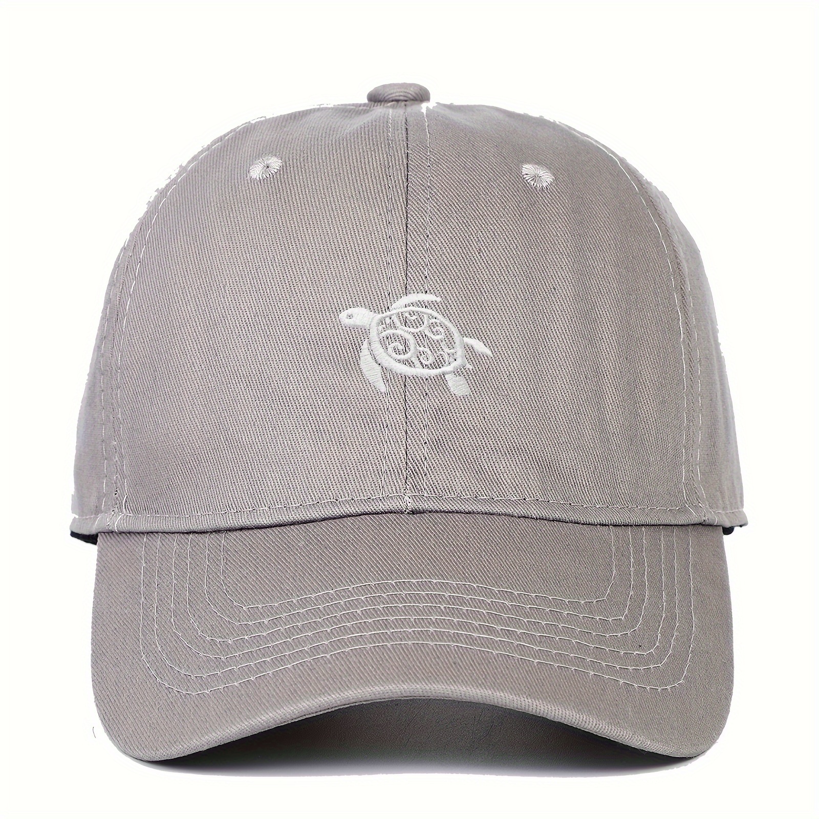 Turtle Embroidered Trendy Baseball Unisex Solid Color Dad Hat ...
