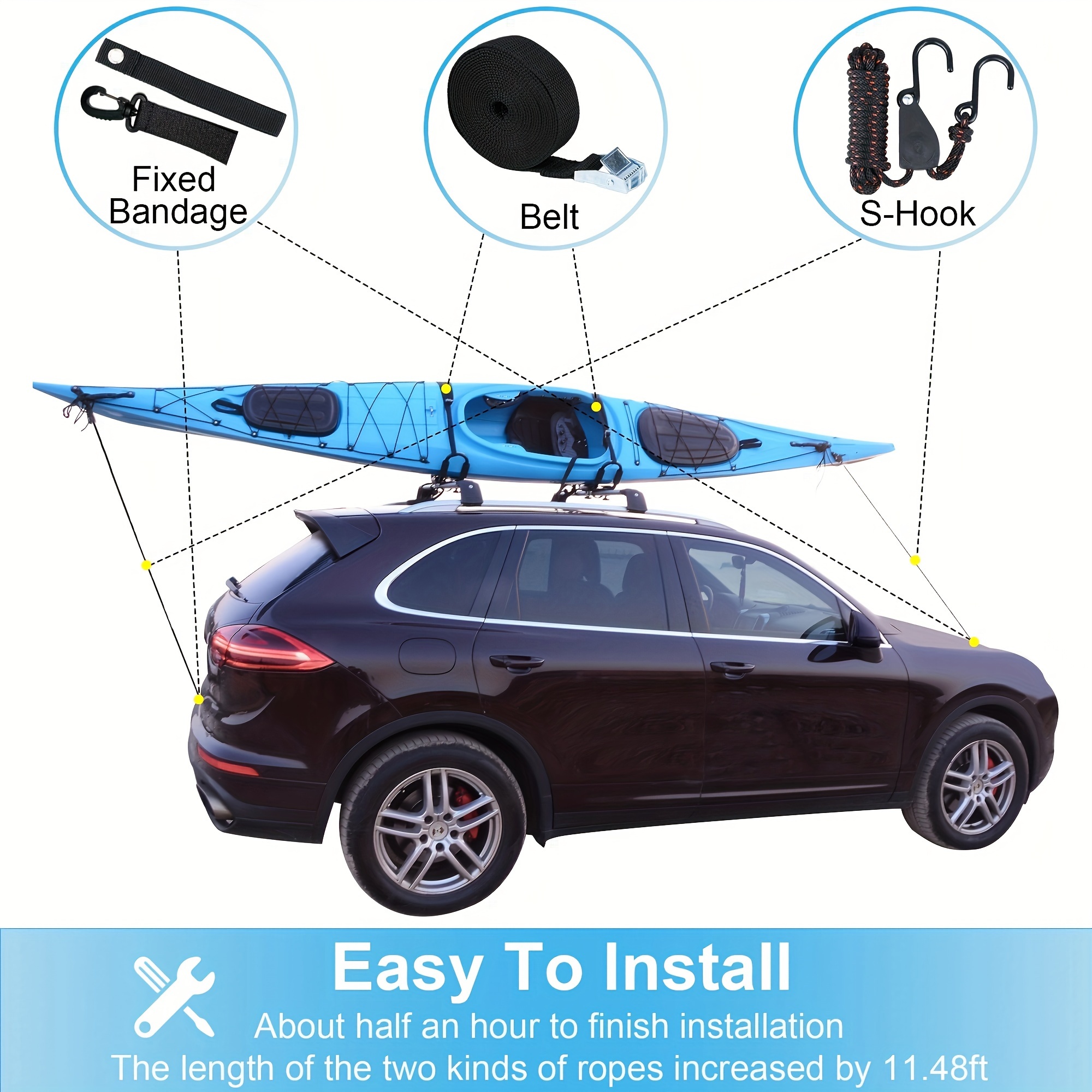 j shaped kayak roof rack kayak carrier for kayaks canoe surfboards ski ...