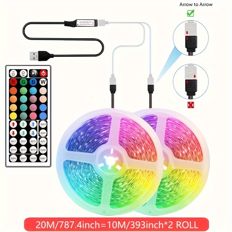 Led Strip Lights Rgb 283544 Keys Remote Control 3 Keys - Temu United ...