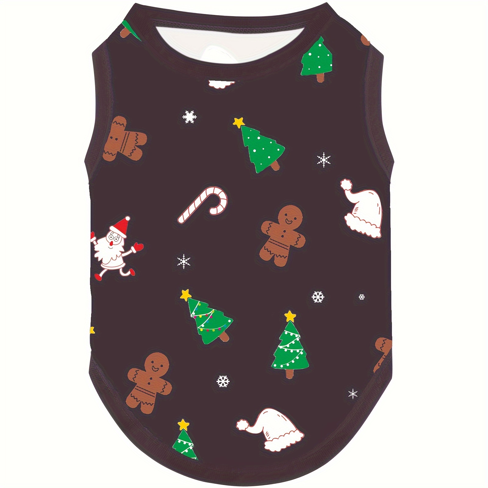 1pc Dog Christmas Shirt Pet Christmas Vest Warm Clothing Holiday Dog ...