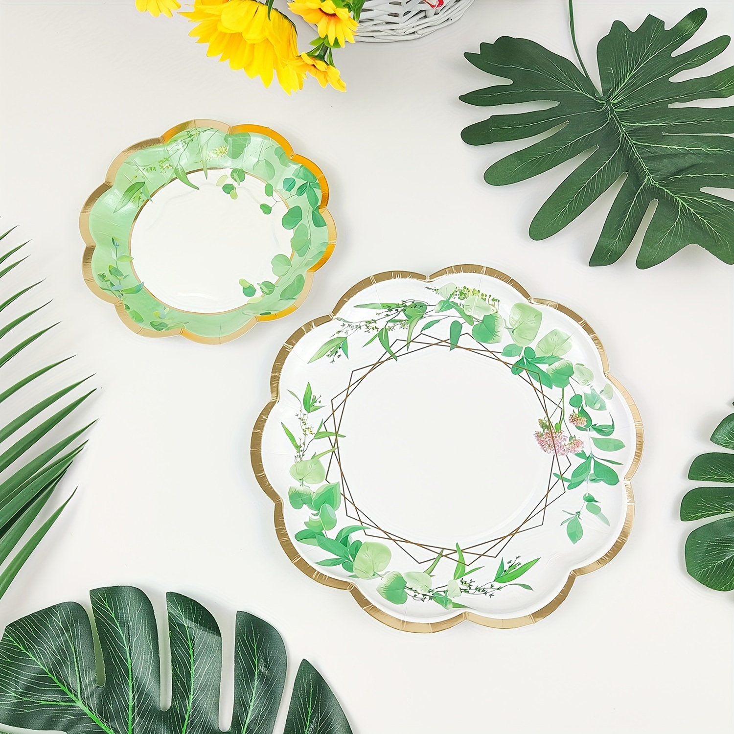 Paper Plate Leaves Paper Plate Paper Plate - Temu