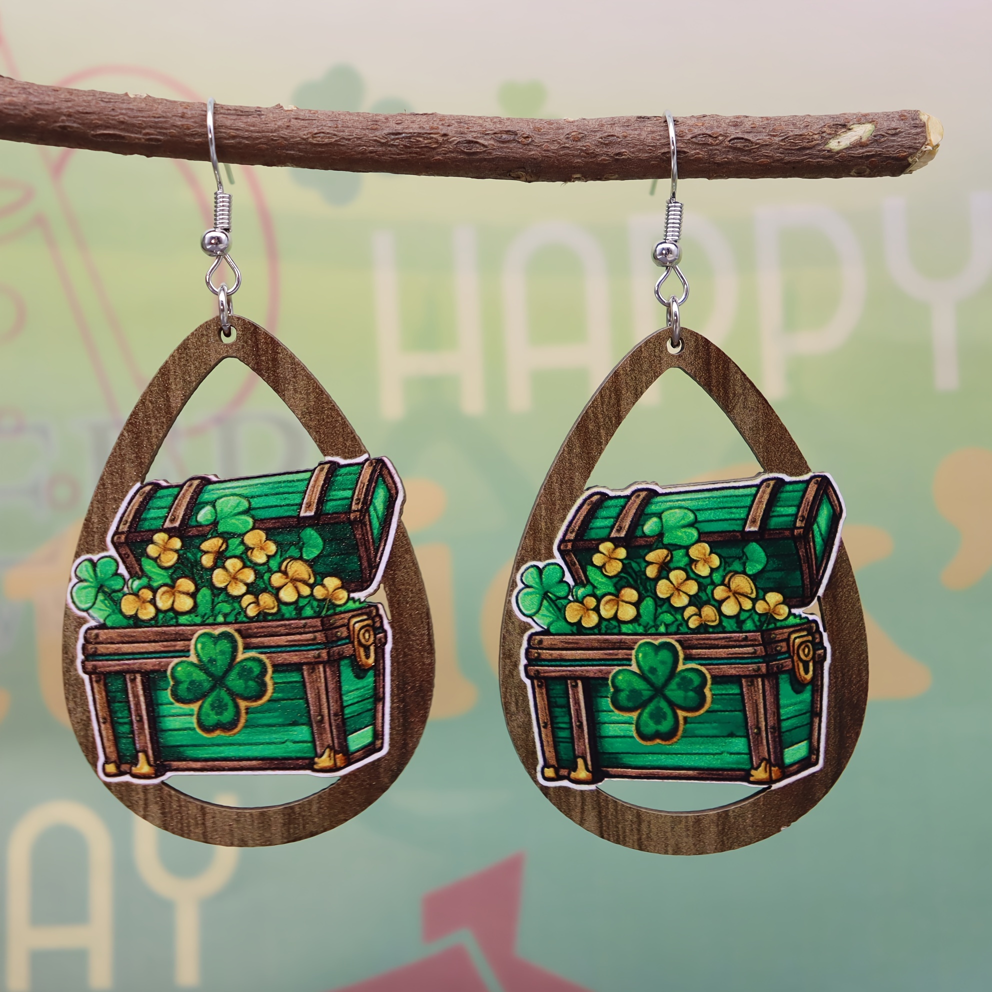 Clover Decor Treasure Box/ Plant/ Letter Design Droplet - Temu United ...