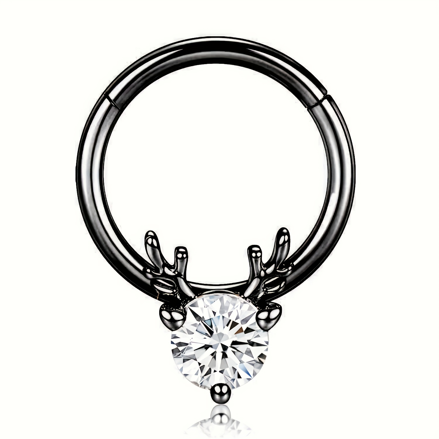 Stainless Steel Cartilage Earring Hoop Nose Ring Deer Lip - Temu United ...