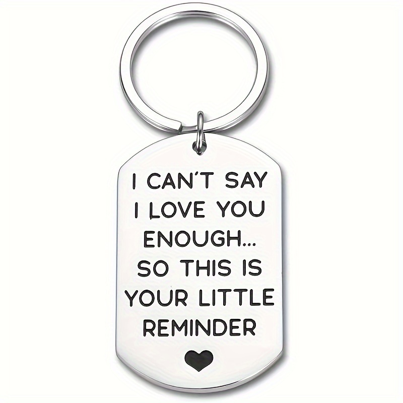 1pc Unique Stainless Steel Keychain Perfect Gift Loved One - Temu Canada