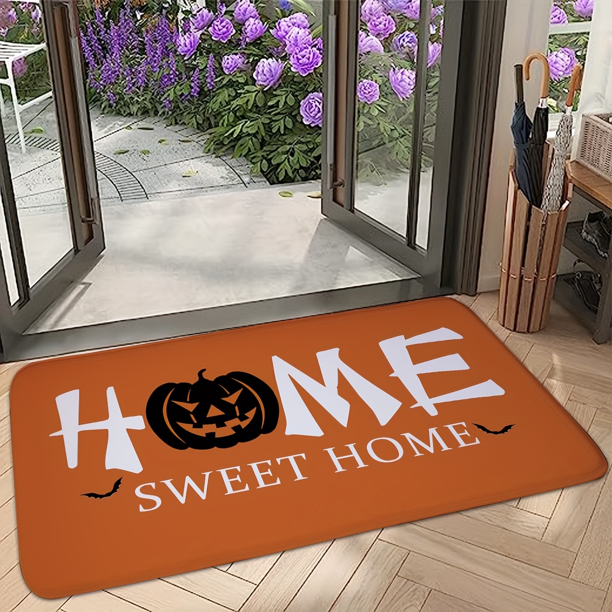 Halloween Pumpkin Pattern Area Rug Floor Mat Rectangular - Temu United ...