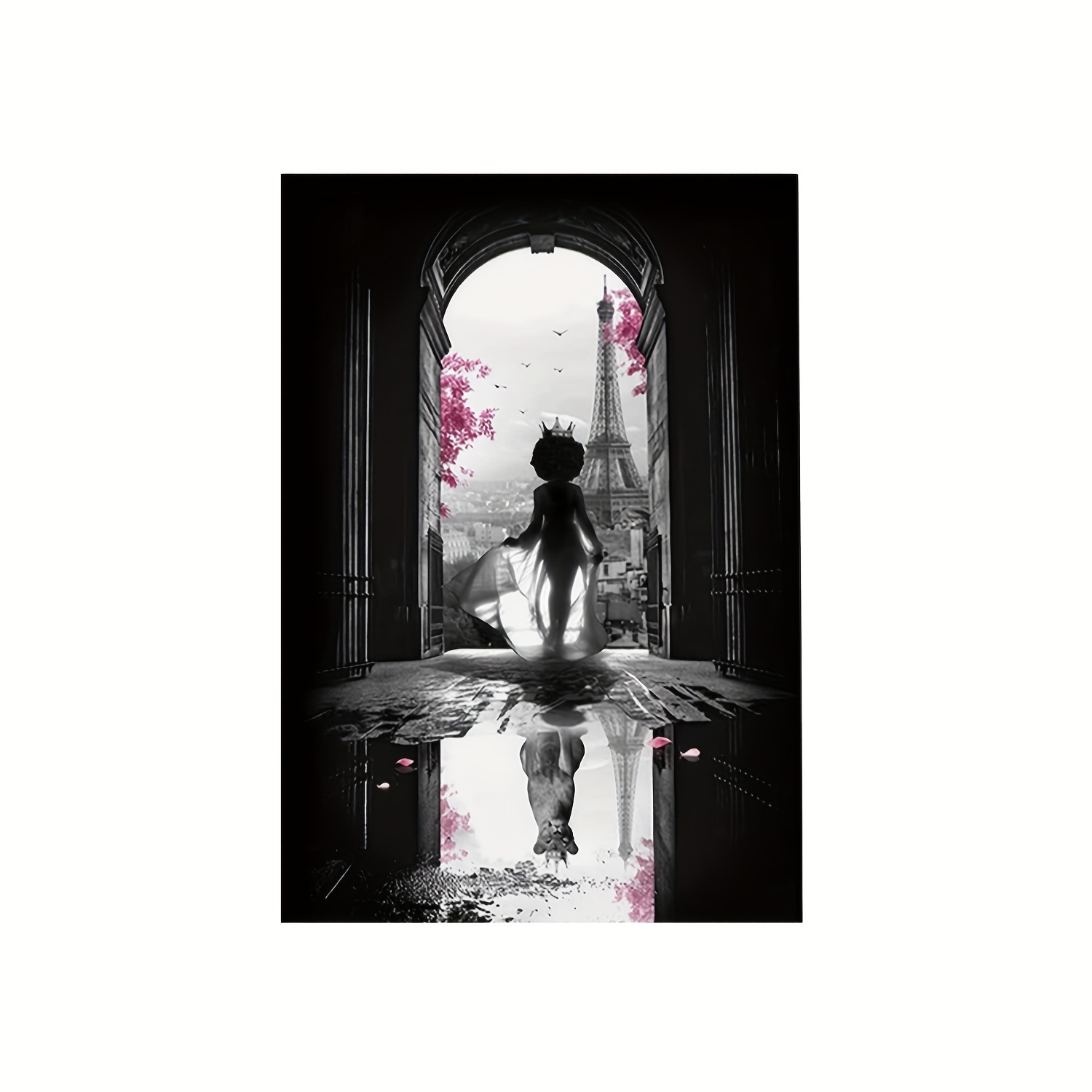 Modern Fashion Paris Canvas Print Poster African - Temu Canada