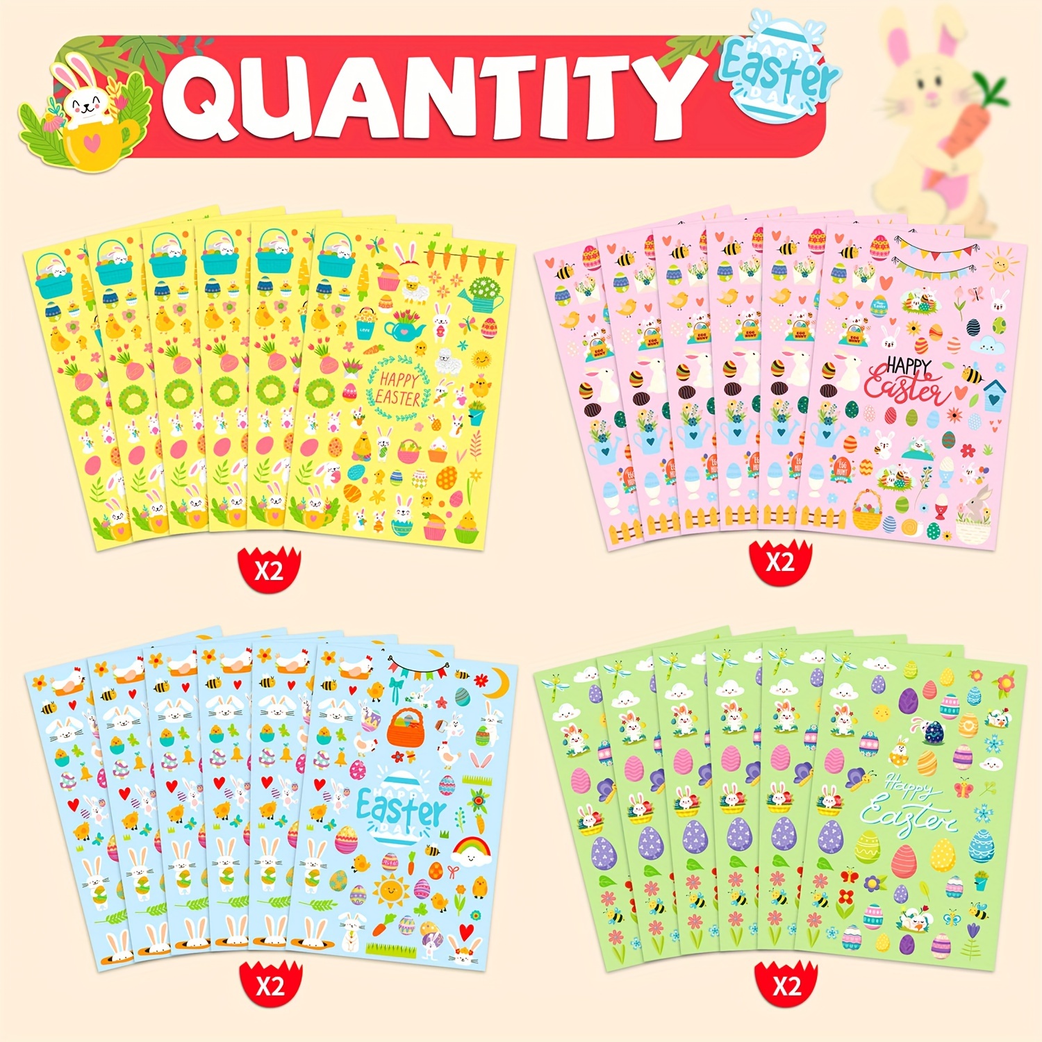 Cute Easter Stickers Cute Easter Stickers In Bulk Various - Temu United ...