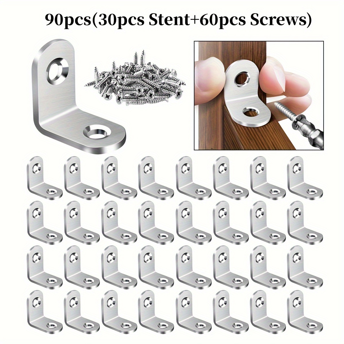 L shaped Bracket Corner Braces Stainless Steel Joint Right - Temu ...