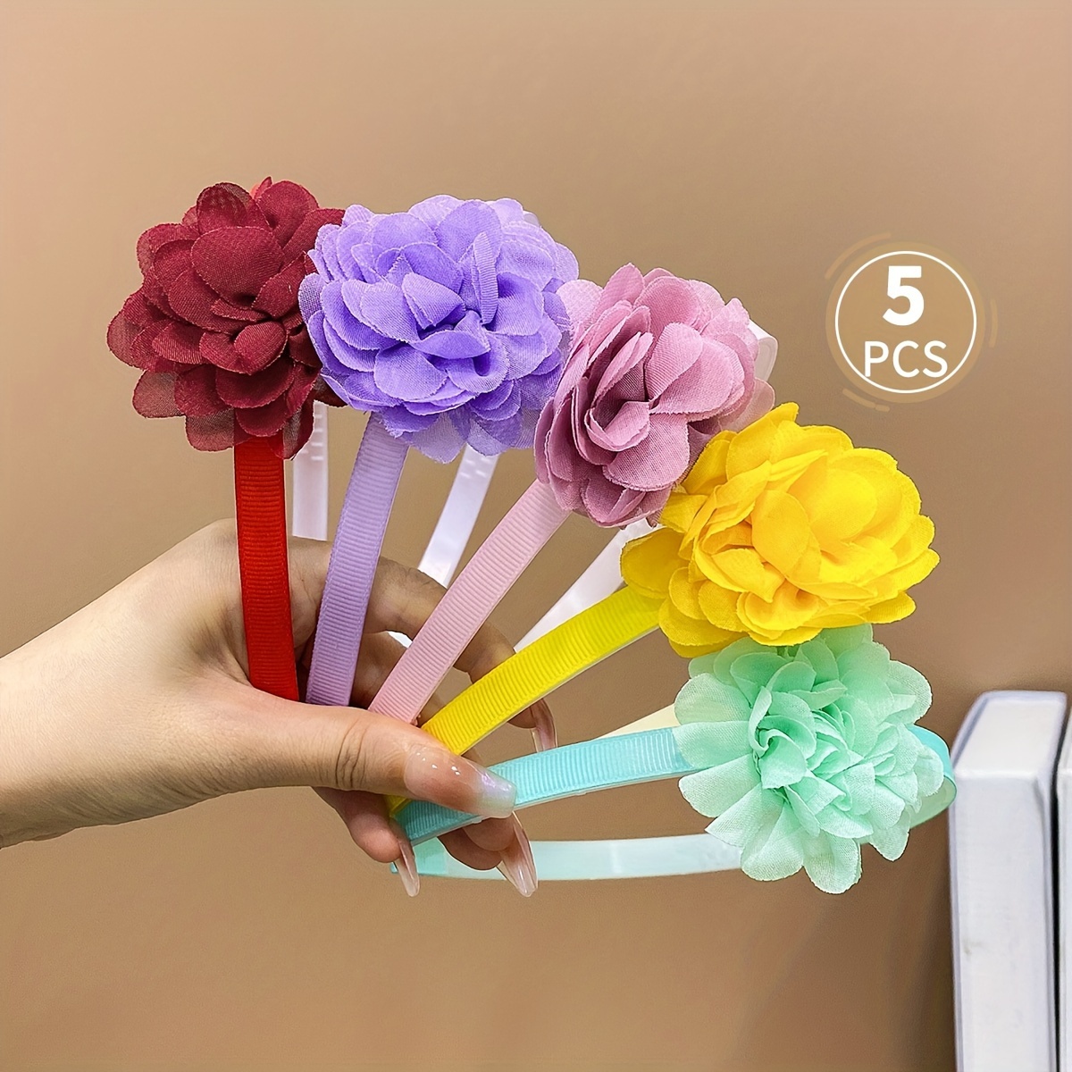 Girls Hair Accessories Colorful Flower Non slip Headbands - Temu New ...
