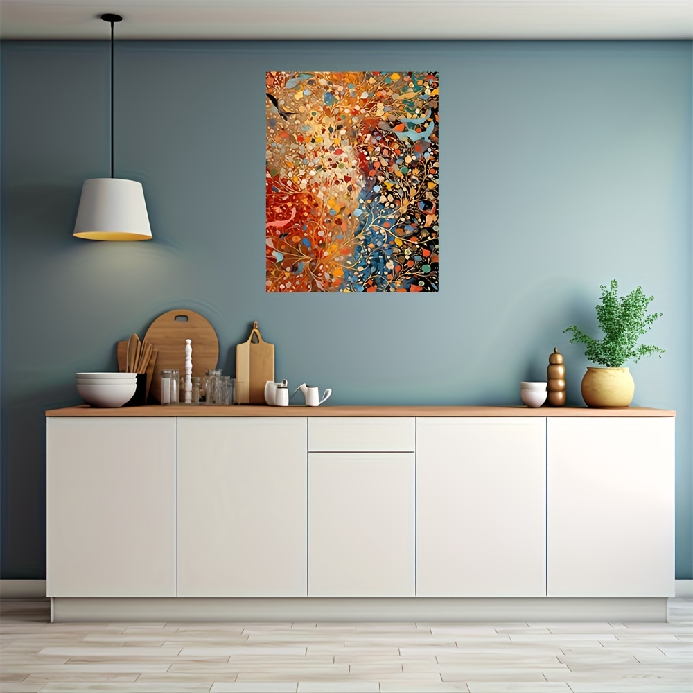 Canvas Poster Modern Art Abstract Flower Tree Oil Painting - Temu Australia