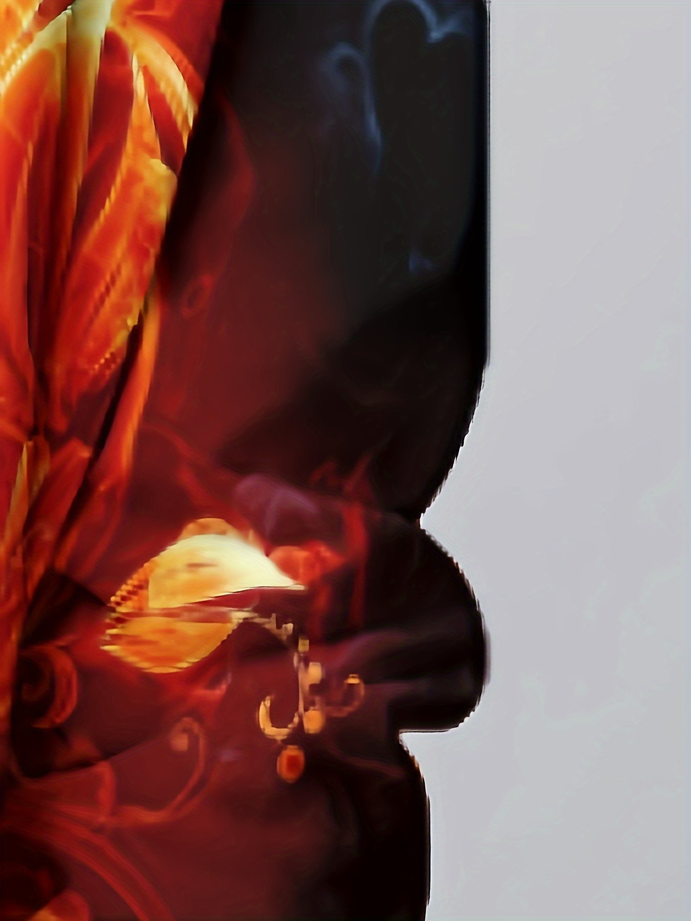 Red Smoke Pattern Hooded Jacket Kids Zipper Hoodie Outdoor - Temu