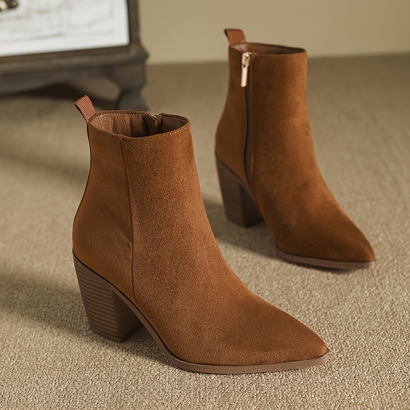 Bottines À Talons Hauts À Bout Pointu Femmes Bottines - Temu Switzerland