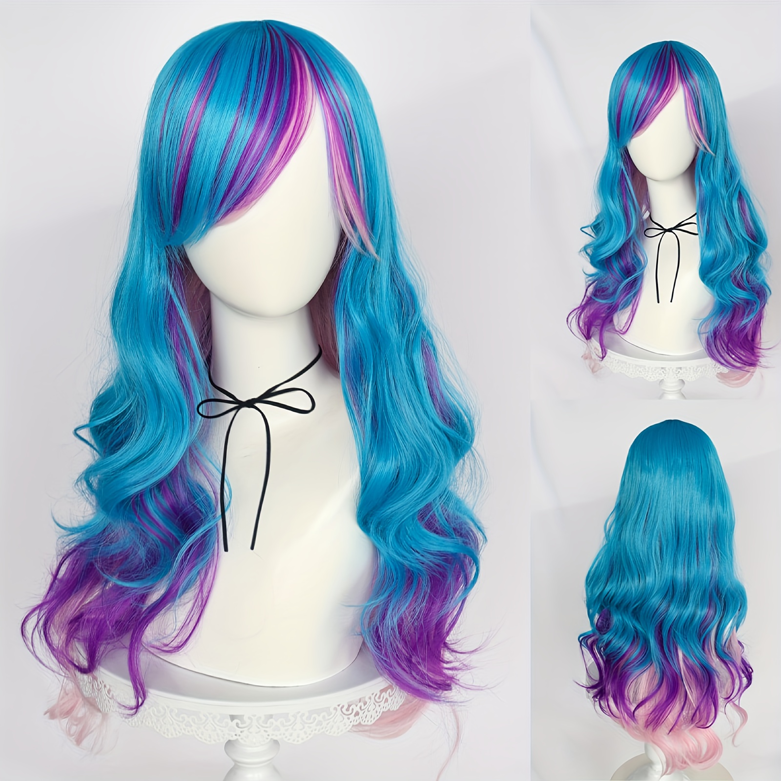 Movie Synthetic Hair Long Wavy Orange Anime Cosplay Wig - Temu Ireland