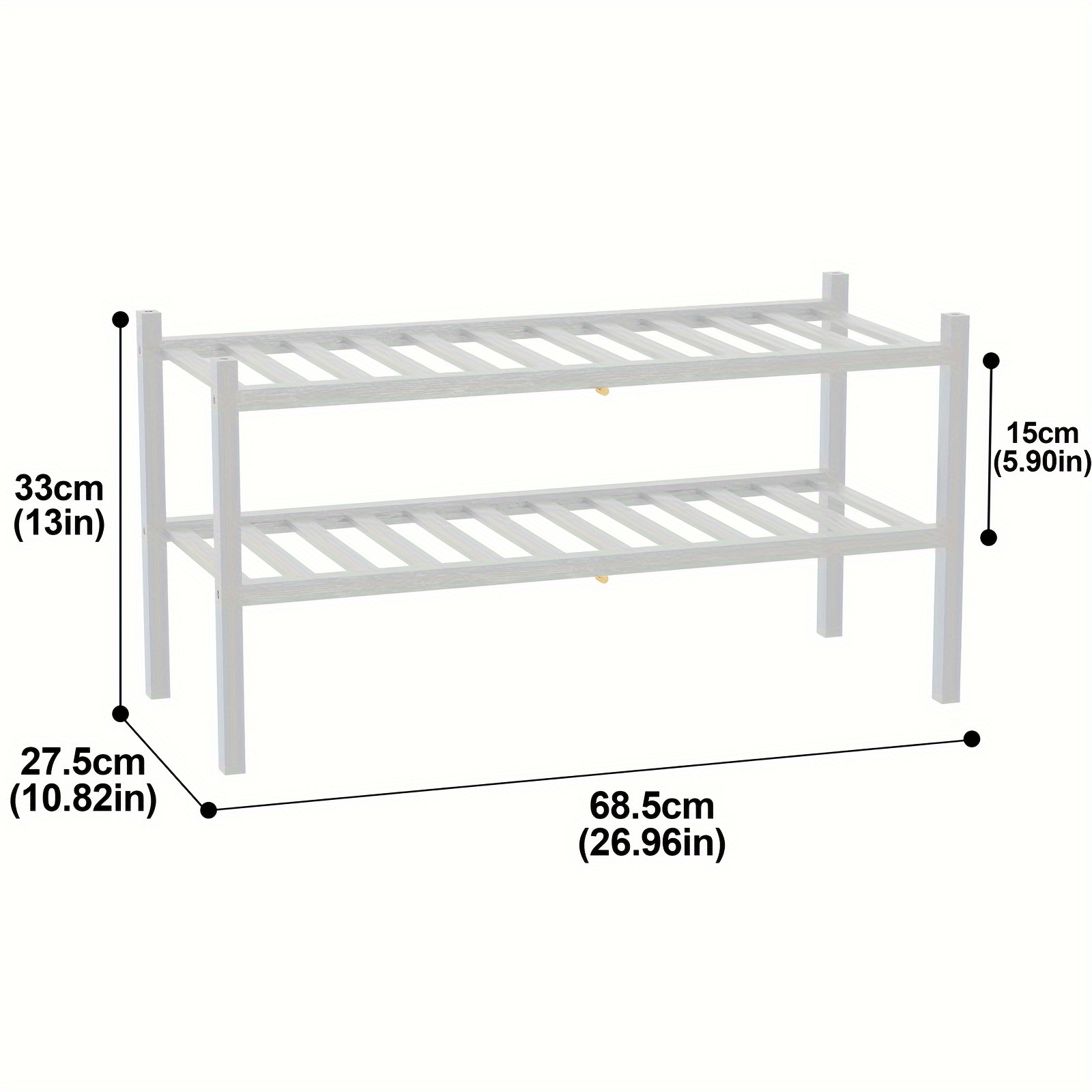 Assembled Storage Rack Bamboo Wood Shoe Rack Home Door Floor - Temu ...
