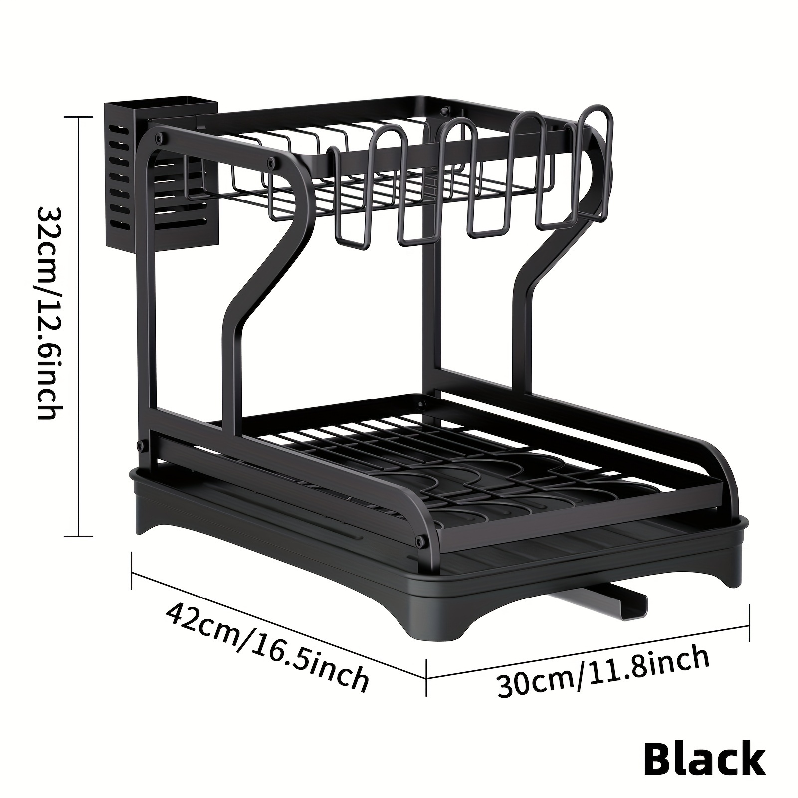 Dish Drying Rack 2 tier Multifunctional Large Capacity - Temu Australia