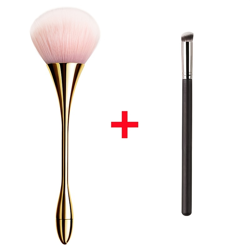 Small Waist Loose Powder Makeup Brush Oversized Soft Hair - Temu United ...