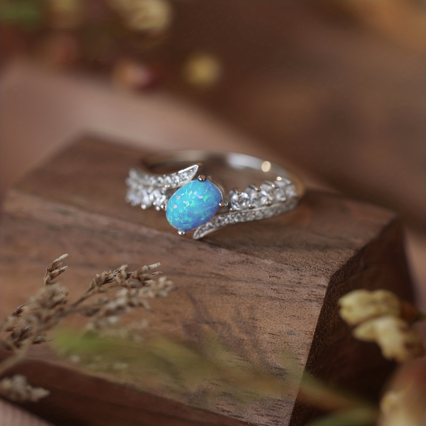 Men's Oval Opal Ring Stylish 925 Sterling Silver Ring Daily - Temu ...