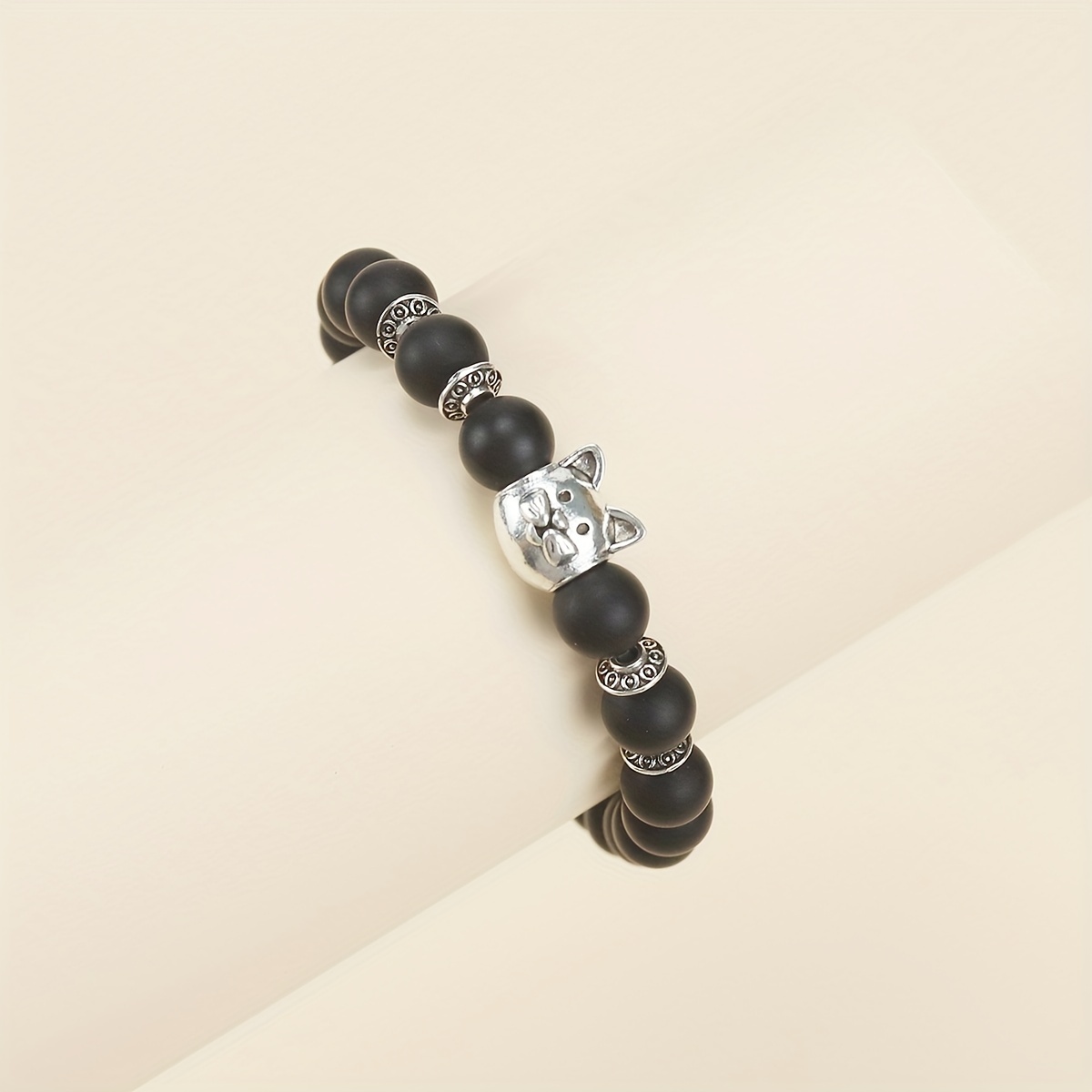 لطيف القط سحر سوار الحمم الحجر الطبيعي 8 مللي متر الخرز - Temu Saudi