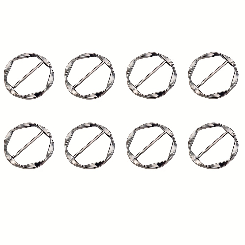 Hollow Out Scarf Buckle Set T-shirt Tie Clips For Women Daily Wear ...