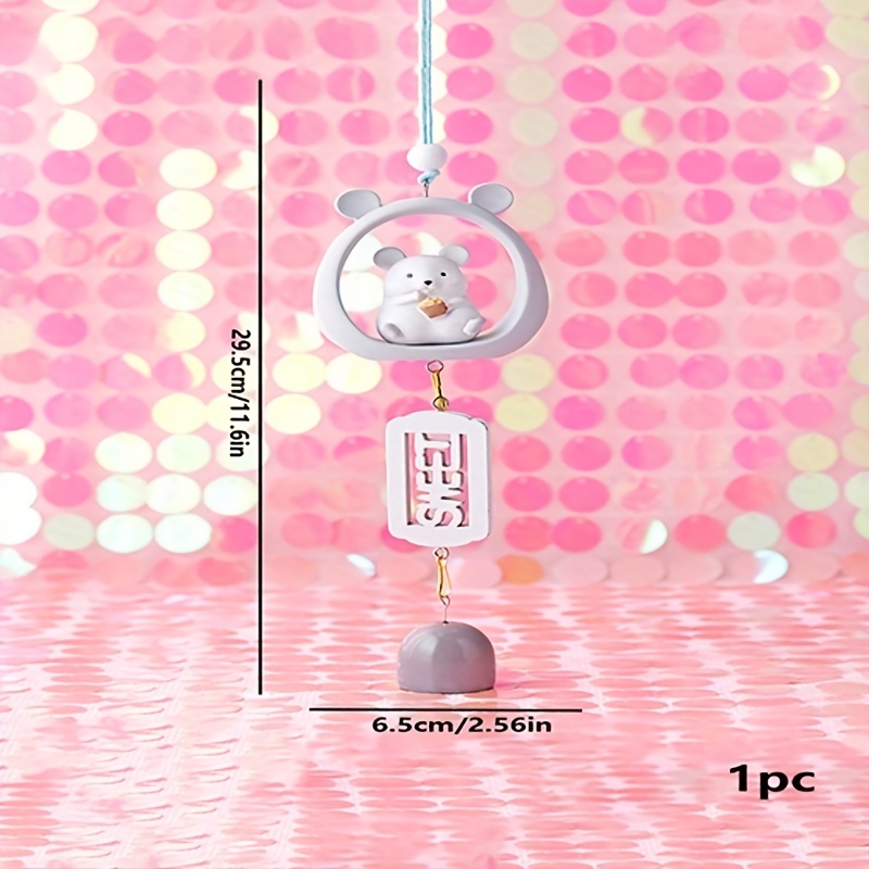 Creative Cartoon Greedy Kawaii Mouse Wind Chime Cute Home - Temu