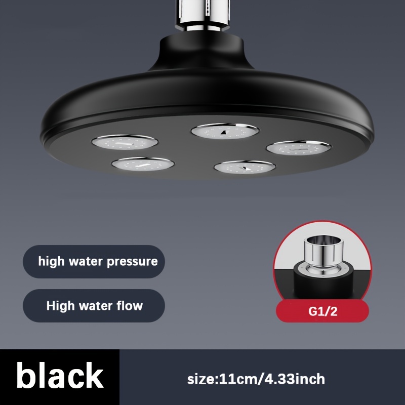 1pc High Pressure Shower Head Bathroom Top Spray Shower Head - Temu ...