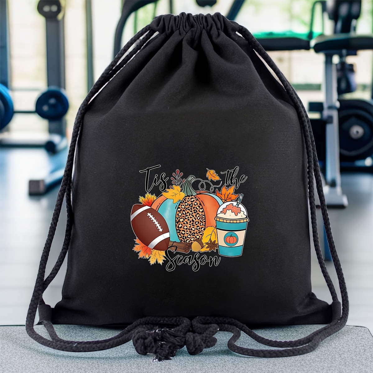 Men's Fashion Backpack Drawstring Backpack Sports Bag Santa - Temu ...