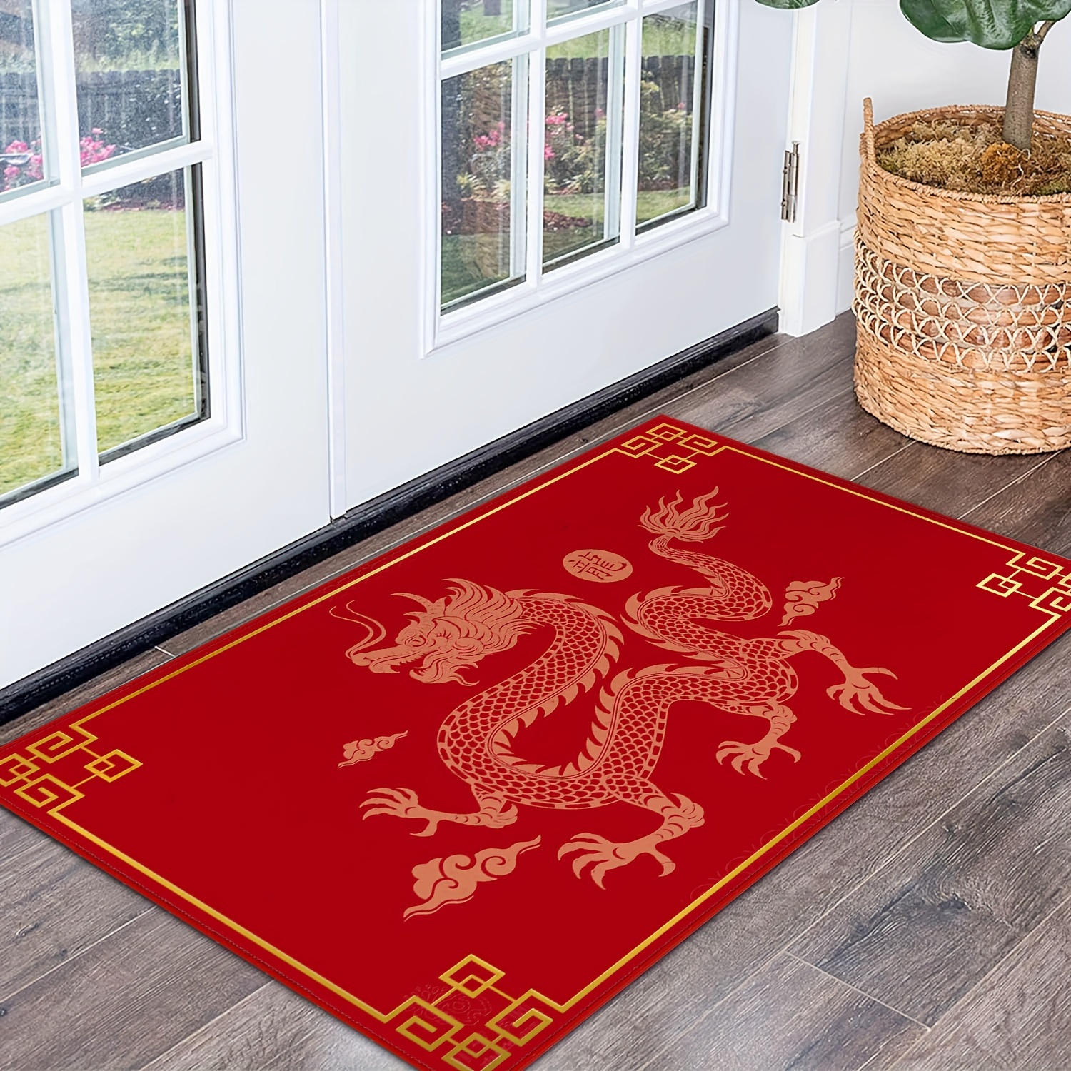 Spring Festival Entrance Door Mat 2024 Dragon Year Themed - Temu United ...