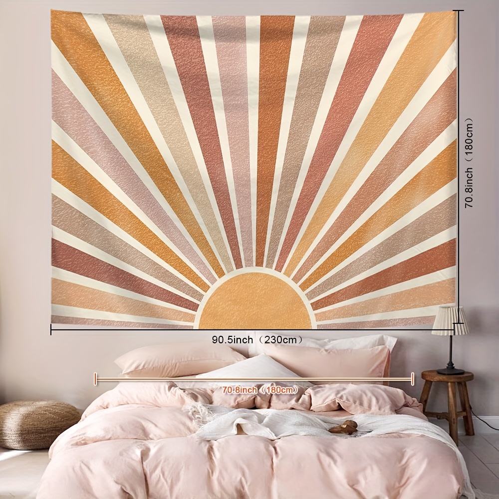 Morandi Sun Tapestry Polyester Tapestry Wall Hanging Living - Temu ...