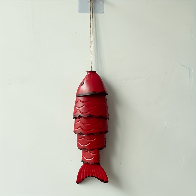 Colored Koi Fish Wind Chime, Hanging Fish Shaped Wind Chime, Good Luck ...