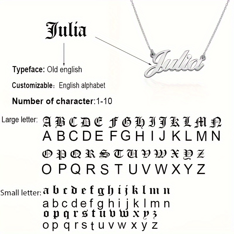 Customized Men's Name Necklace Personalized Simple Pendant - Temu ...