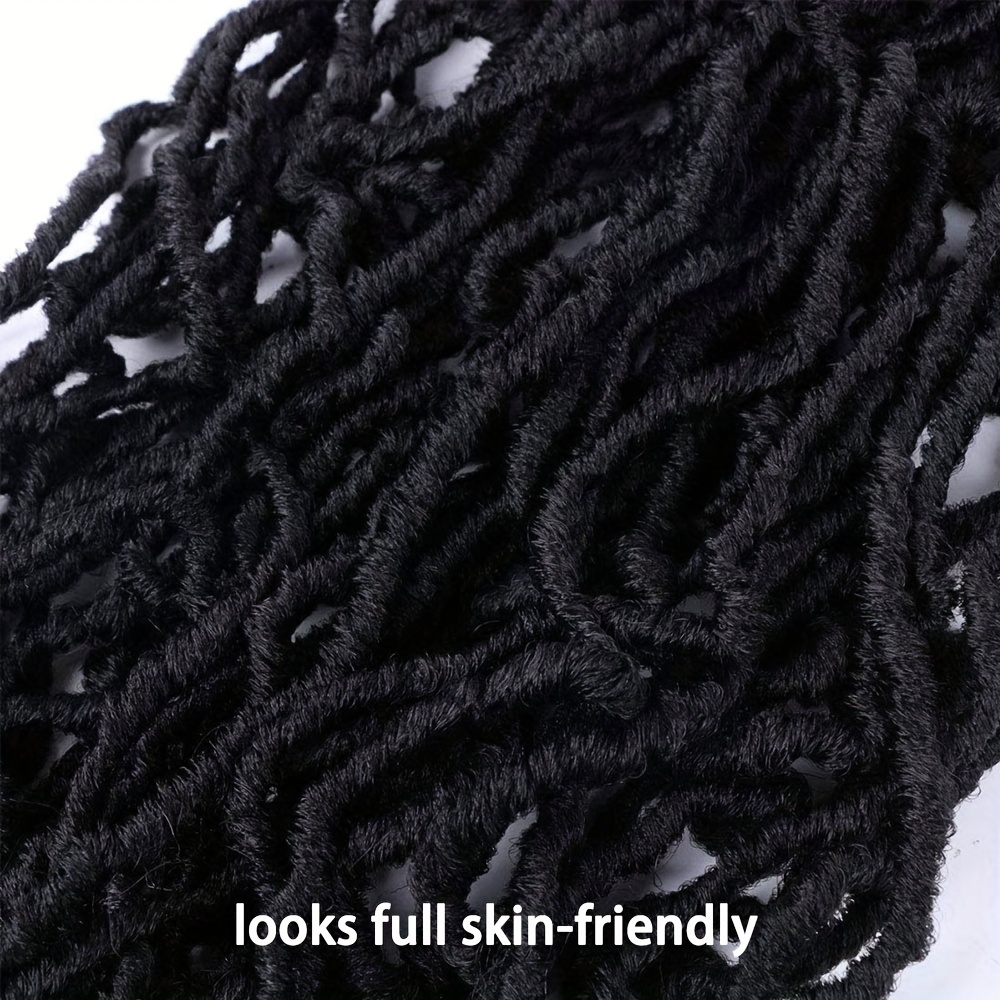 Soft Locs Wavy Dreadlocks Crochet Braids Synthetic Hair - Temu