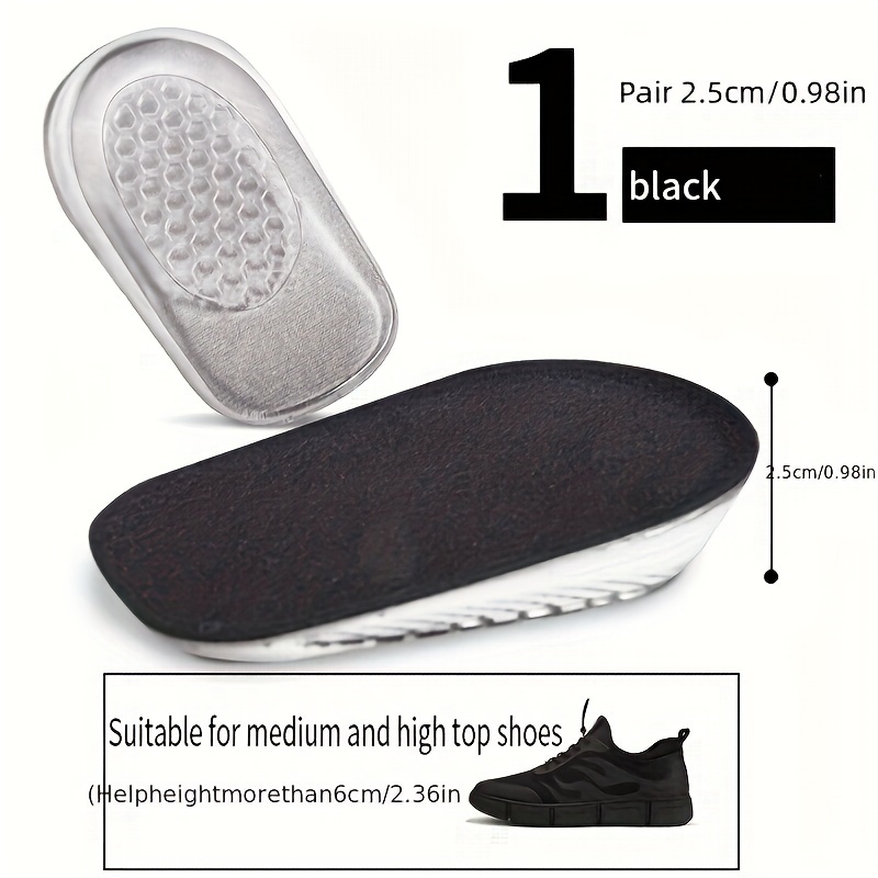 Invisible Silicone Ge Height Increase Insoles Light Soft - Temu United ...